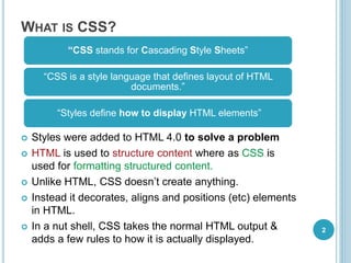 Introduction to CSS | PPT