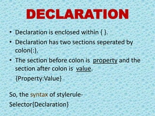 CSS(Cascading Stylesheet) | PPT