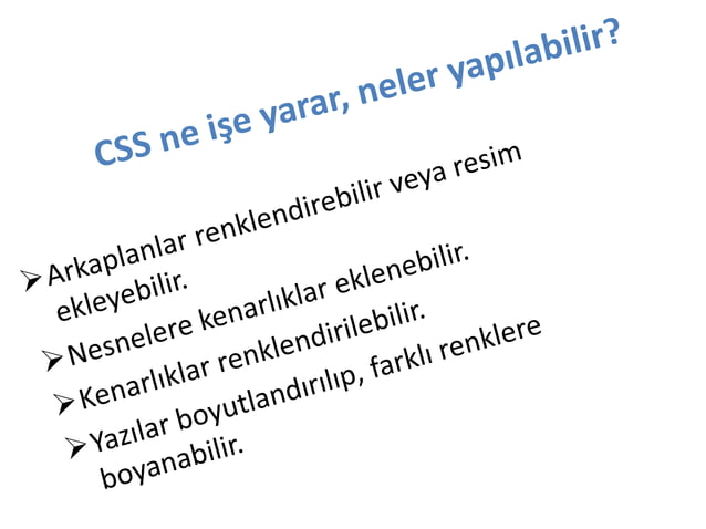 Css nedir? | PPT