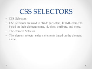 Css | PPT