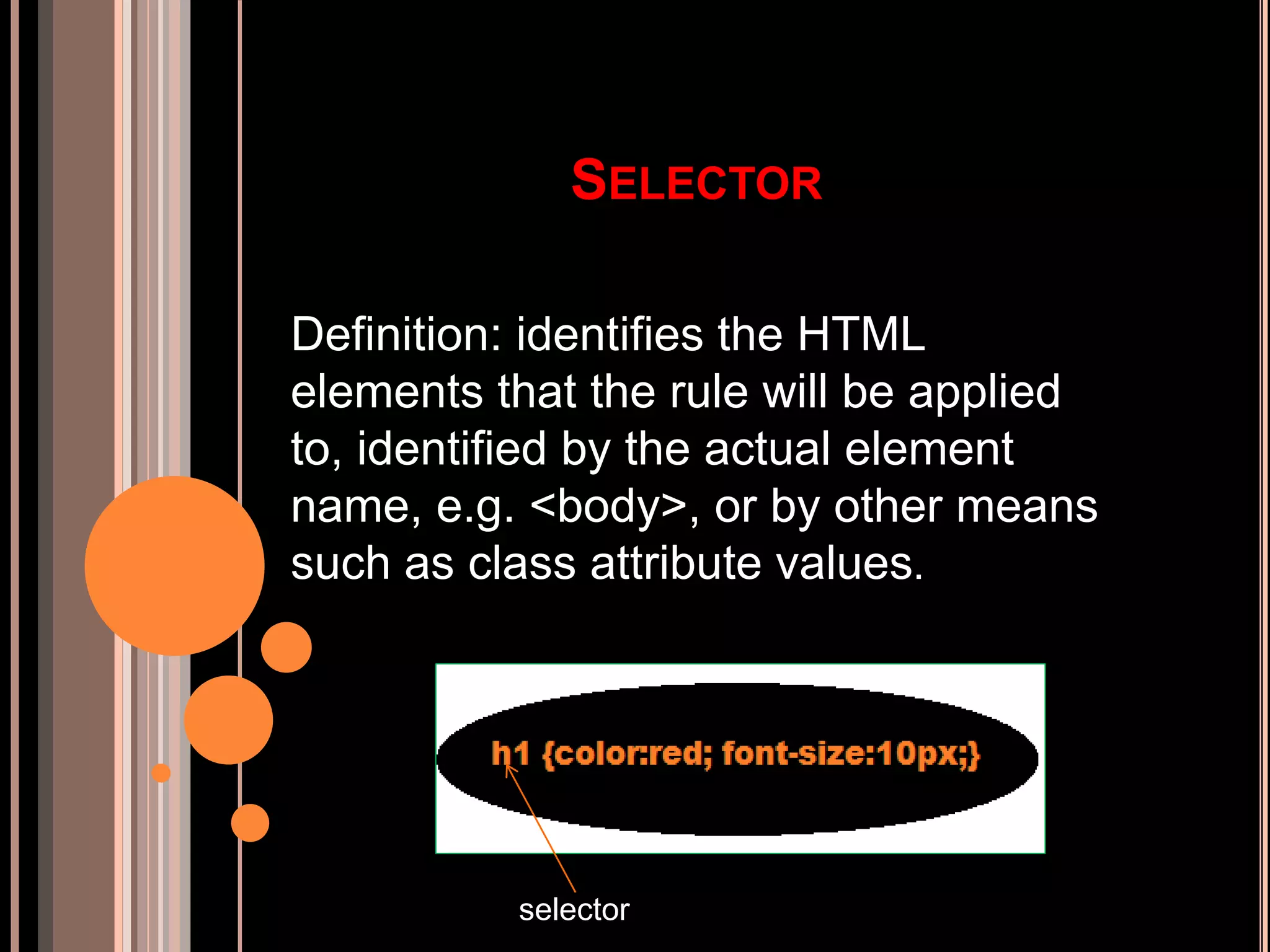 introduction to CSS | PPTX