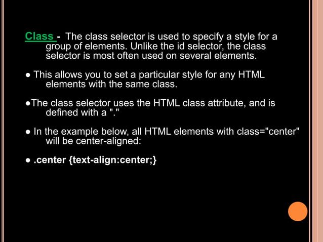 introduction to CSS | PPTX