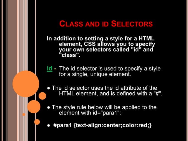 introduction to CSS | PPTX