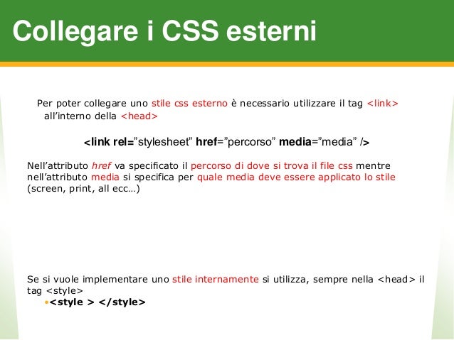 CSS corso base (classi seconde, mod 1)