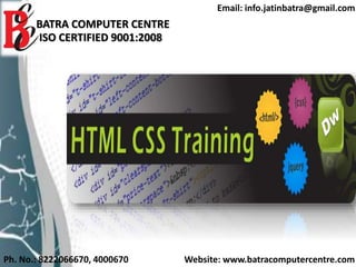 CSS Training Institute in Ambala ! Batra Computer Centre | PPT | Free ...