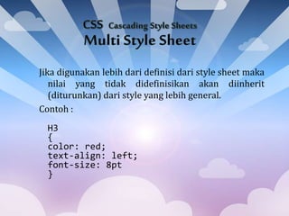 Pemograman Berbasis Web Cascading Style Sheets | PPT