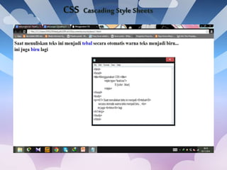 Pemograman Berbasis Web Cascading Style Sheets | PPT