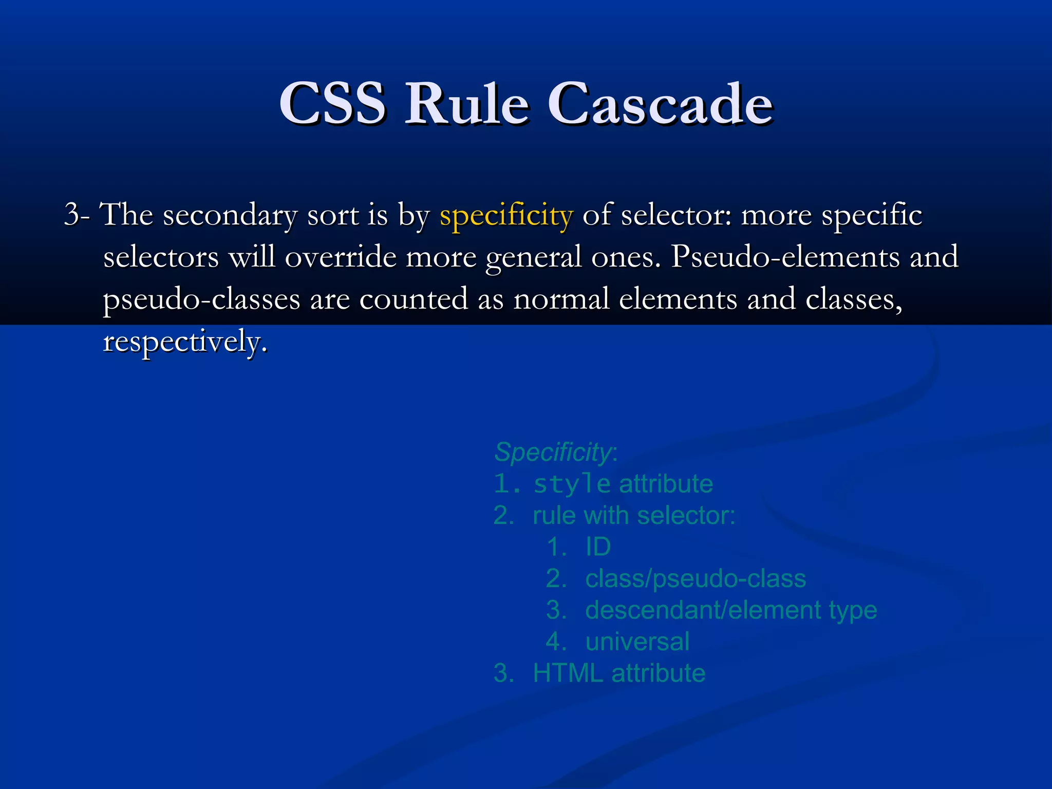 Cascading Style Sheet Css Ppt