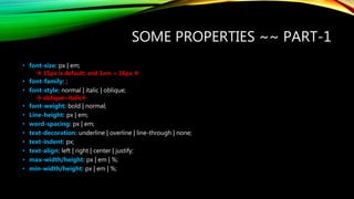 Css & css3 | PPT