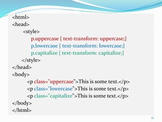 CSS (Cascading Style Sheet) | PPT