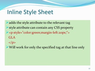 CSS (Cascading Style Sheet) | PPT