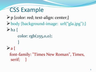 CSS (Cascading Style Sheet) | PPT