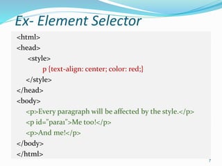 CSS (Cascading Style Sheet) | PPT