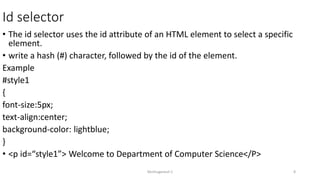 CSS | PPTX | Web Design and HTML | Internet