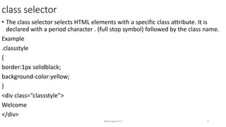 CSS | PPTX | Web Design and HTML | Internet