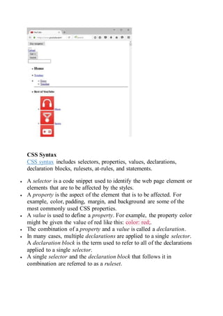 Css Introduction | PDF