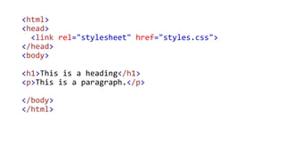 CSS (Cascading Style Sheet) | PPT