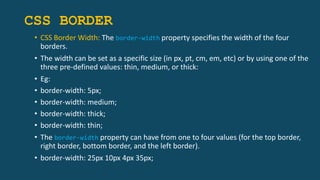 CSS Topic wise Short notes ppt by Navya.E | PPTX