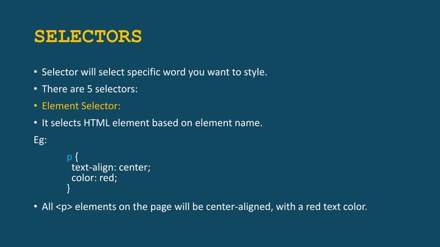 CSS Topic wise Short notes ppt by Navya.E | PPTX