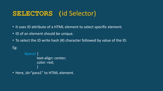 CSS Topic wise Short notes ppt by Navya.E | PPTX
