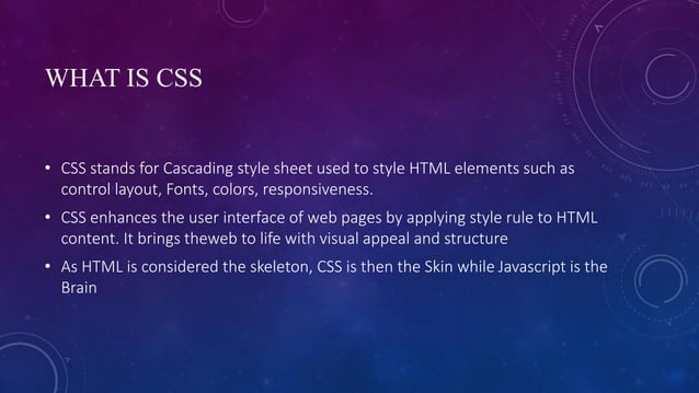 Cascading Style Sheets for web development | PPT