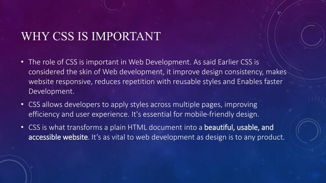 Cascading Style Sheets for web development | PPT