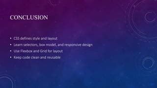 Cascading Style Sheets for web development | PDF