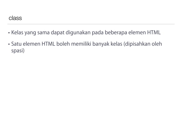 CSS Dasar #7 : Selector | PDF