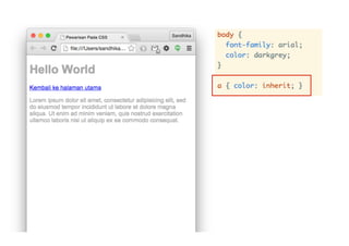CSS Dasar #9 : Inheritance | PDF