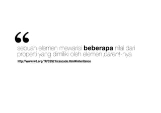 CSS Dasar #9 : Inheritance | PDF
