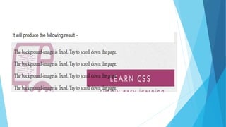 Css backgrounds | PPTX