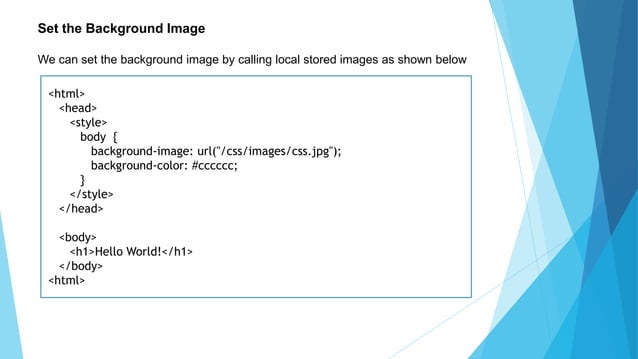 Css backgrounds | PPTX | Web Development | Internet