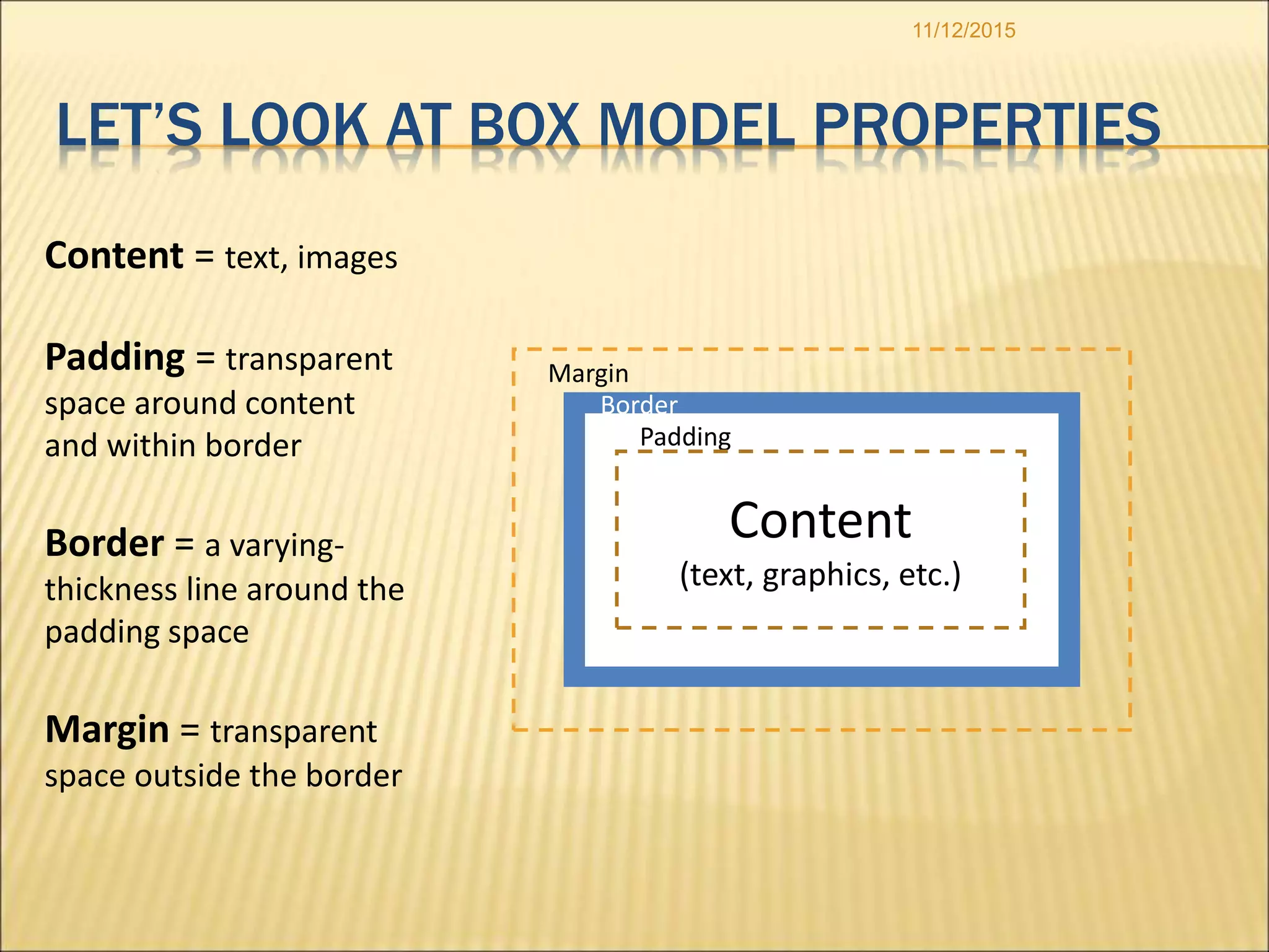 CSS Box Model Presentation | PPSX