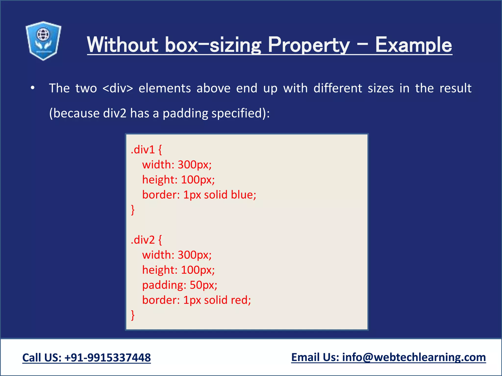 Css box-sizing | PPTX