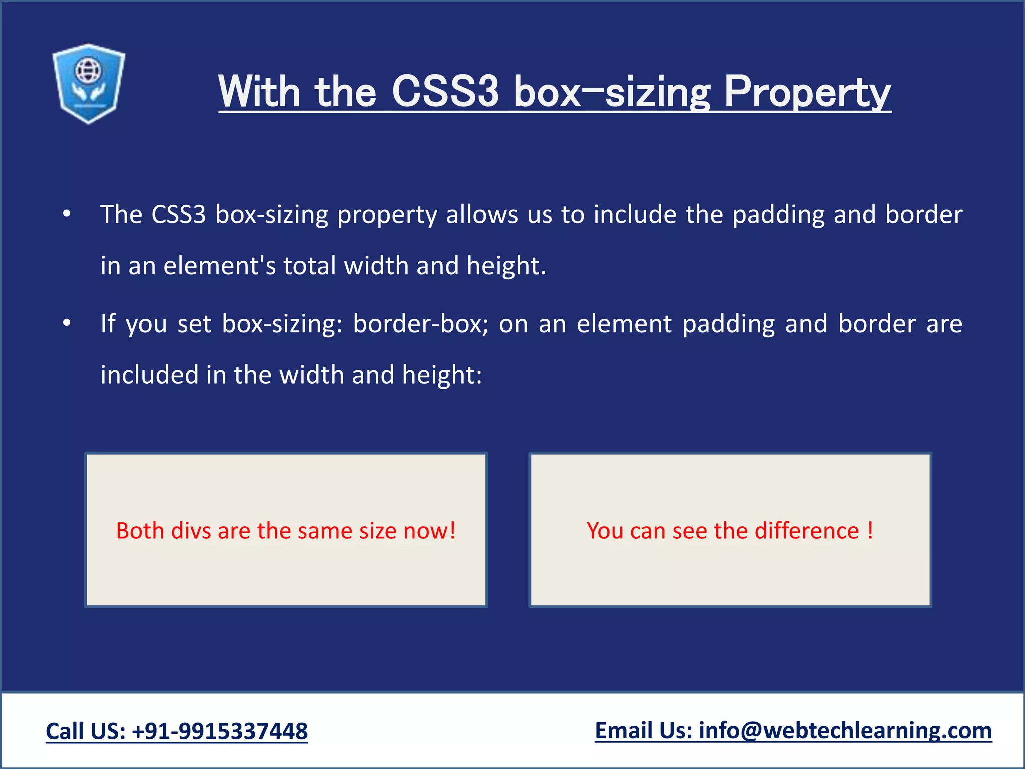 Css box-sizing | PPTX