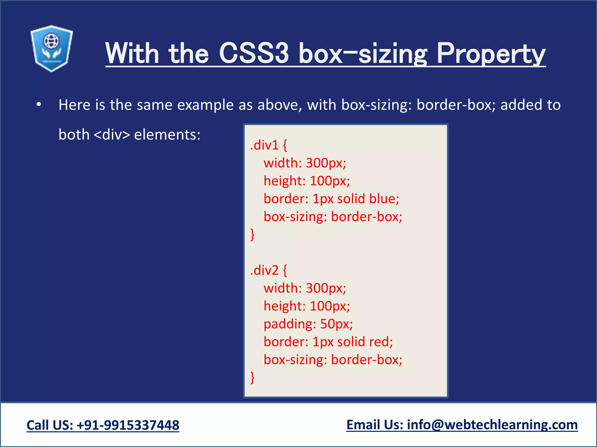Css box-sizing | PPTX