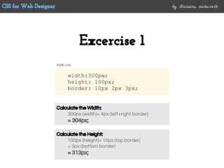 Css box model | PDF | Web Design and HTML | Internet