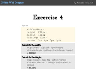 Css box model | PDF | Web Design and HTML | Internet