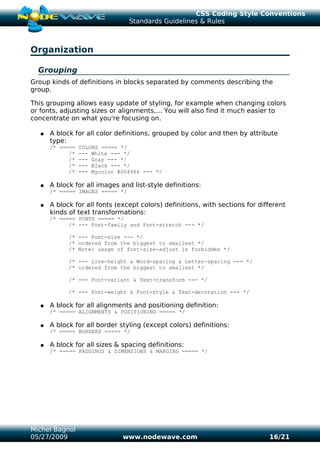 Css coding-style-conventions--standards-guidelines-rules-v1.3 | PDF