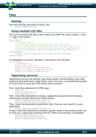 Css coding-style-conventions--standards-guidelines-rules-v1.3 | PDF