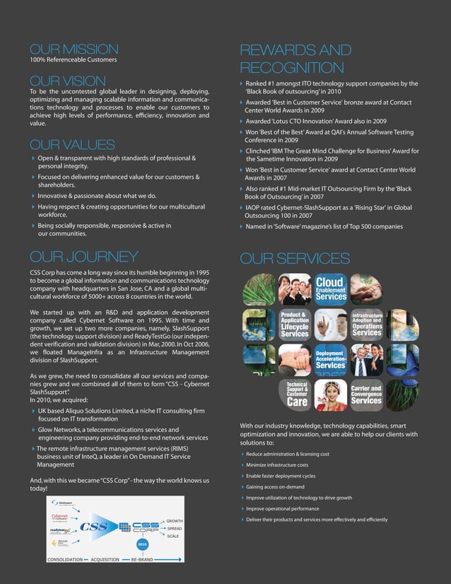 Css Corp Profile | PDF