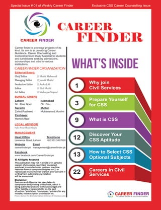 CSS Career Counseling Guide | PDF