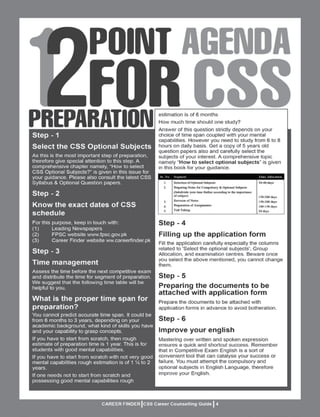 CSS Career Counseling Guide | PDF