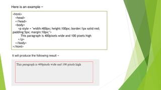 Css dimension | PPTX