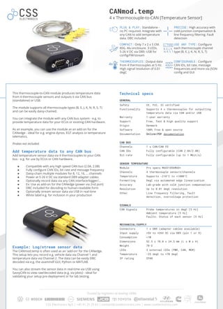 CSS Electronics Catalog for automotive industry | PDF