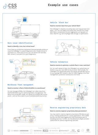 CSS Electronics Catalog for automotive industry | PDF