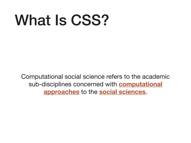 Computational Social Science Ppt
