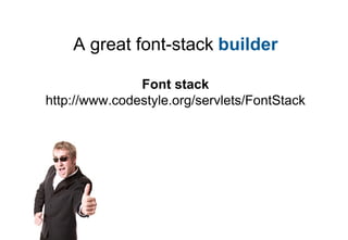 CSS font-stacks | PPT