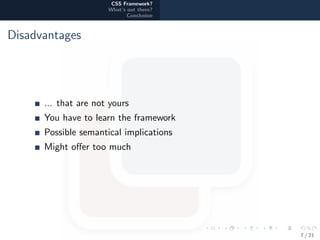 CSS Frameworks | PDF | Web Development | Internet