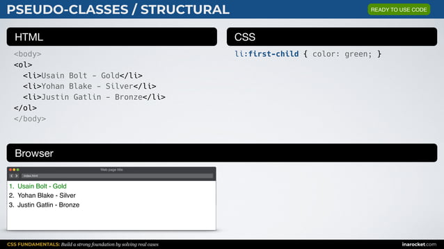 9- Learn CSS Fundamentals / Pseudo-classes | PPT